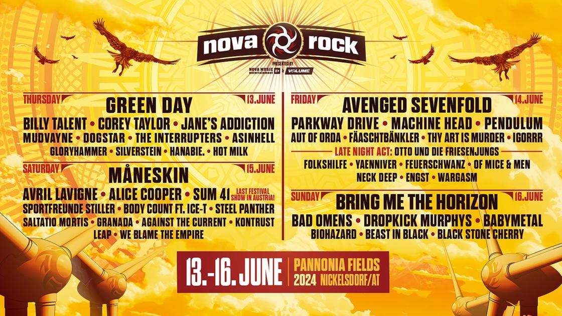 Shuttle Bus zum NOVA ROCK 2026 - Rückfahrt nach Wien in Nickelsdorf ...